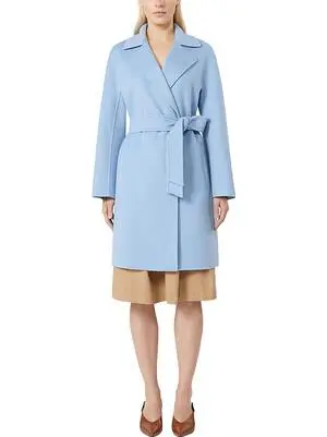 Max Mara Belted Trench Coat - Light Blue