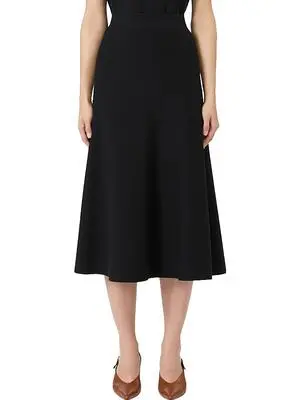 Max Mara Giusy Knitted Skirt - Navy