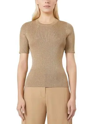 Max Mara Svelto Knit Top - Gold