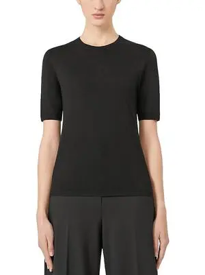 Max Mara Gerico Wool Crewneck Sweater - Black