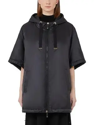 Max Mara Cape Wrap Poncho - Black