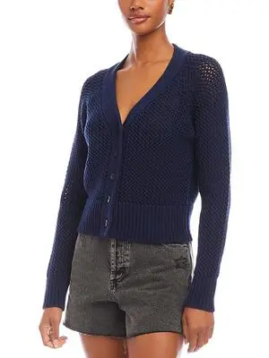 Fifteen Twenty Ellen Crochet Cardigan - Navy