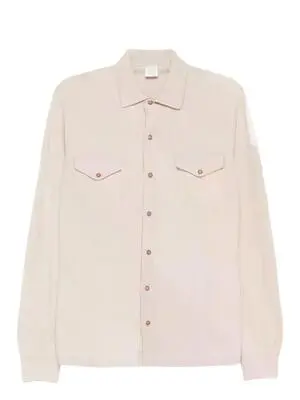 Eleventy Button-fastening Pocket Shirt - Neutrals