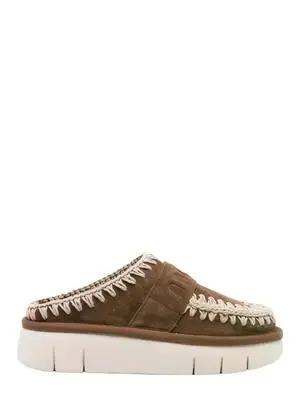 MOU 45mm Suede Platform Mules