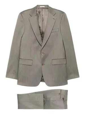 FURSAC Herringbone-pattern Suit - Grey