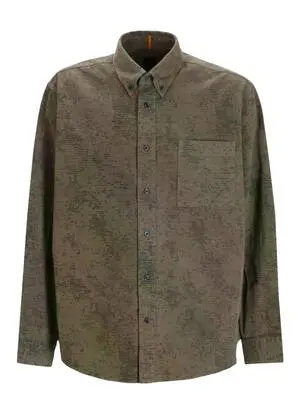 BOSS Printed Button-up Shirt - Green