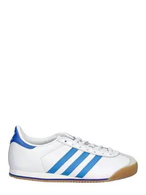 Adidas K74 Leather Three-stripe Sneakers - White