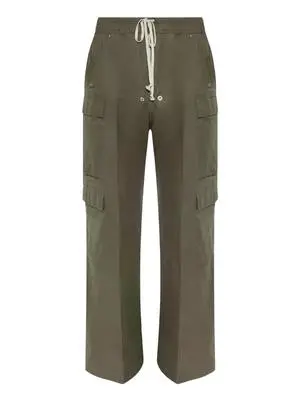 Rick Owens Drawstring Cargo Trousers - Green