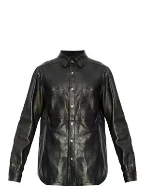 Rick Owens Button-fastening Flap-pocket Shirt - Black