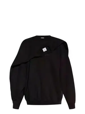 Vetements Layered Cotton Sweatshirt - Black
