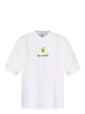 Vetements Apple-print T-shirt - White