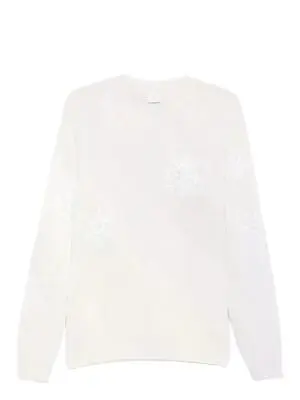 Eleventy Snowflake-embroidered Sweater - Neutrals