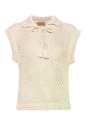 Alanui A Love Letter To India Top - Neutrals