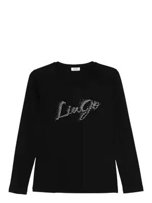Liu Jo Embellished Long-sleeve Top - Black