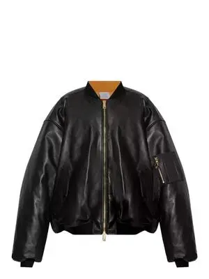 Vetements Leather Zip-fastening Bomber Jacket - Black