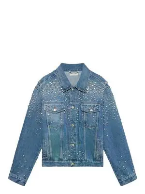 1989 STUDIO Crystal-embellished Denim Jacket - Blue