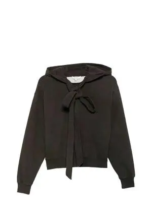 JW Anderson Tie-fastening Hoodie - Brown