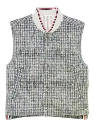 Thom Browne Gunclub Check Down Vest - Black