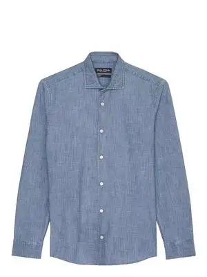 Marc O'polo Button-up Chambray Shirt - Blue