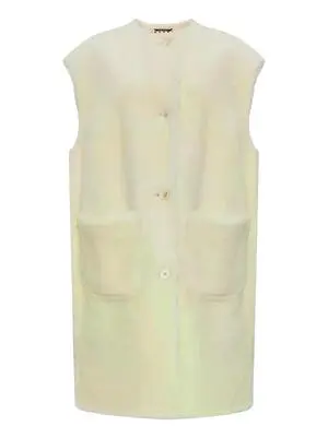 Marni Button-fastening Patch-pocket Vest - White
