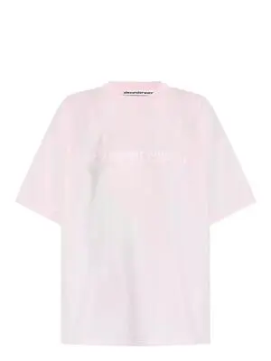 Alexander Wang Logo-print T-shirt - Pink
