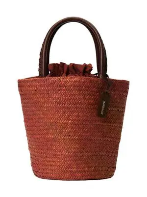 Nannacay Straw Tote Bag - Brown