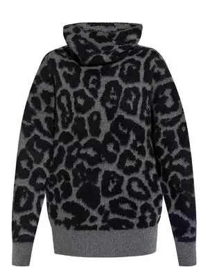 Stella McCartney Leopard-Pattern Roll-Neck Jumper 1010 Leopard