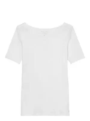 Marc O'polo Boat-neck Short-sleeve Top - White