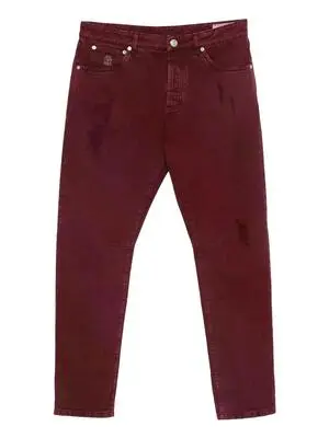 Brunello Cucinelli Cotton Jeans - Red