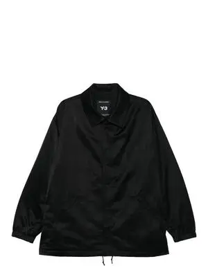 Y3 Logo-print Shirt Jacket - Black