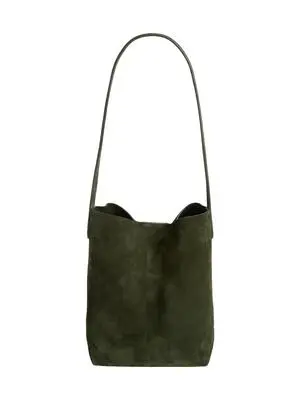 MANSUR GAVRIEL Small Everyday Cabas Suede Hobo Bag - Moss