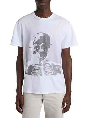 Alexander McQueen Skull Graphic T-shirt - White / Black