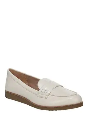 LIFESTRIDE Leopard Print Wedge Loafer - Bone