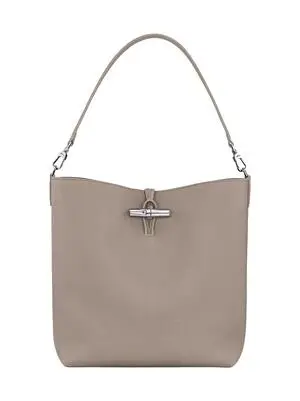 Longchamp Le Roseau Leather Hobo Bag - Clay