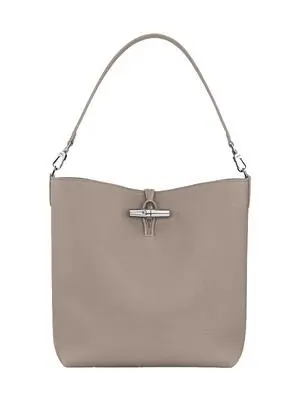 Longchamp Le Roseau Leather Hobo Bag - Clay