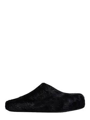 MARNI Long Hair Calfskin Fussbett Sabot Mule