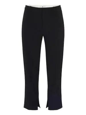 Elisabetta Franchi Crepe Trousers - Black