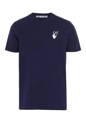 Off-White Slim Fit Marker Arrows T-shirt - Navy Blue Fuchsia