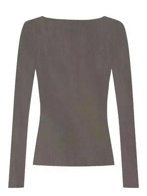 Rick Owens Ribbed Open-back Sweater - Neutrals