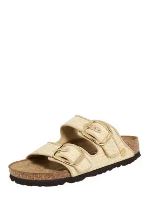 BIRKENSTOCK Arizona Big Buckle Raffia Sandals - Natural