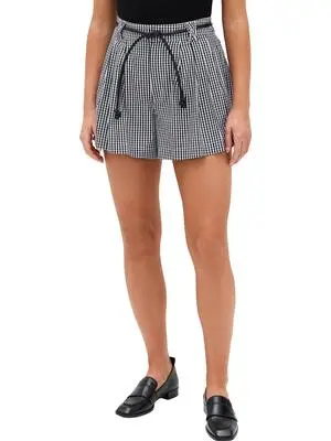 Sea Neci Gingham Shorts With Belt - Multi