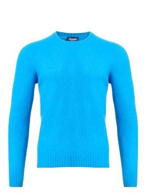 DRUMOHR DRUMOHR Lambswool Crewneck Sweater Azure