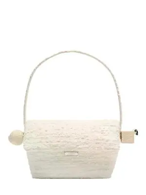 Jacquemus Le Rond Carré Shoulder Bag - White