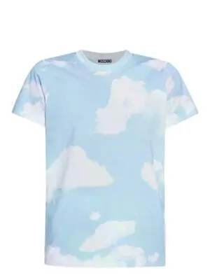 Moschino Cloud-print T-shirt - Blue