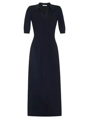 Adam Lippes Fenwick Midi Dress - Black