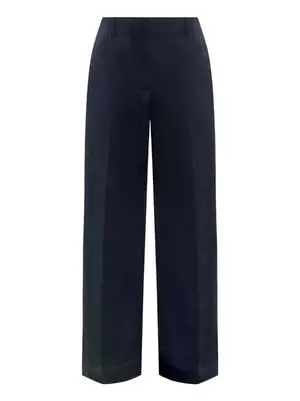 Theory Satin Tailored Trousers - Blue