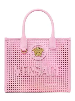 Versace La Medusa Laser-cut Tote Bag - Pink