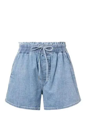 Veronica Beard Wilder High-rise Denim Shorts - Blue