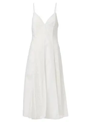 Simkhai Mina Lace Midi Dress - White