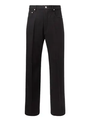 RICK OWENS Rick Owens Geth Straight Jeans In Black Wool